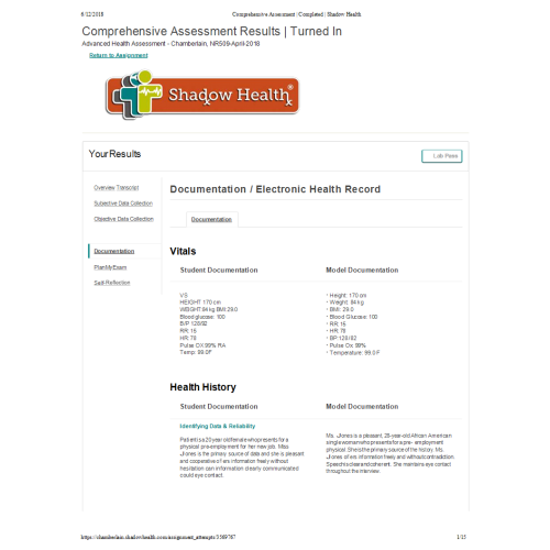 NR 509 Comprehensive Assessment; Documentation Version 1 | Course Notes ... NR 509 Comprehensive Assessment; Documentation Version 1 | Course Notes ...
