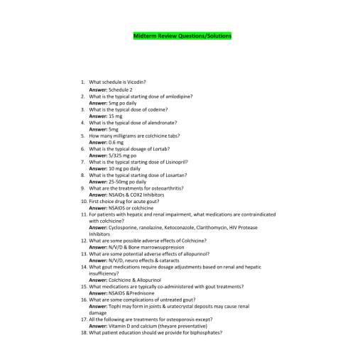 NR 565 Week 4 Midterm Exam; Review_Questions | Course Resources NR 565 Week 4 Midterm Exam; Review_Questions | Course Resources