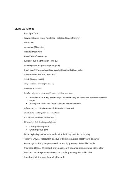 BIOS 242 Week 8 Assignment; Lab Practicum | Course Resources BIOS 242 Week 8 Assignment; Lab Practicum | Course Resources